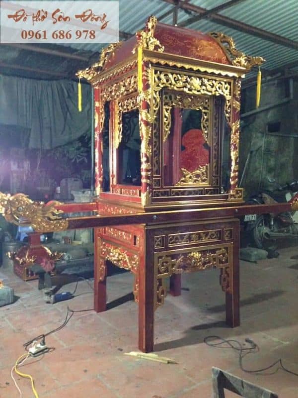 Kiệu thờ Long Đình - Đồ thờ Sơn Đồng